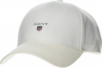 GANT Herren HIGH Cotton Twill Cap Baumwollcap, White, Einheitsgröße