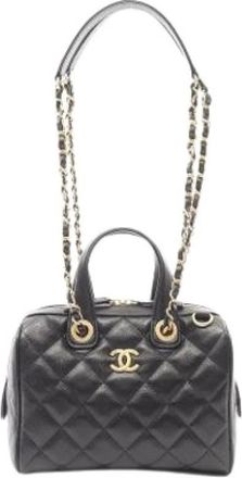 Chanel Sac &agrave; main Matelass&eacute; Pre-owned - Femme - Pre-owned - Noir - Taille: ONE Size