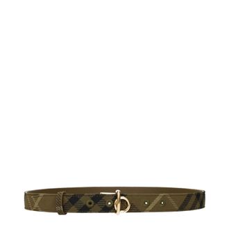 Burberry Femmes Ceinture Tissu Vert