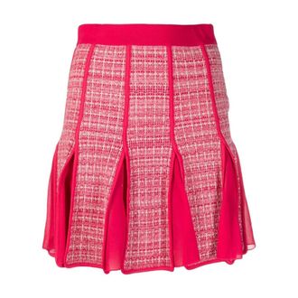 Elisabetta Franchi High-Waisted Faltenrock - - Skirts - Damen - Rosa - M