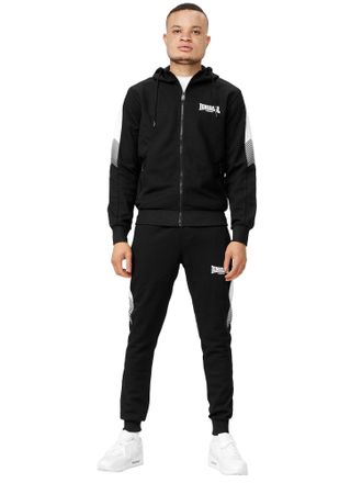 Lonsdale Herren Marthall Training Suit, Black/White, S EU