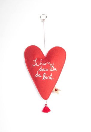 Good old Friends H&auml;ngendes Ornament aus Papier zum Valentinstag - L&auml;ssig, Rot