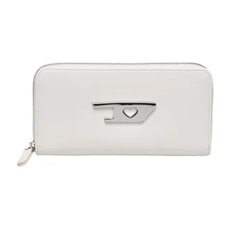 Diesel Femme, Accessoires, Blanc, Taille: ONE Size Portafoglio 19x10