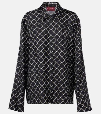 Gucci Chemise Horsebit en soie