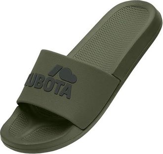 Kubota Claquette Homme - Sandales à enfiler - Chaussures Pour Piscine et Plage - Sandales été - Kaki - 41