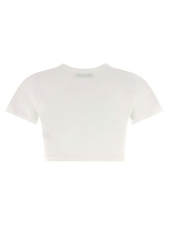 The Attico Bustier Crop T-Shirt - White