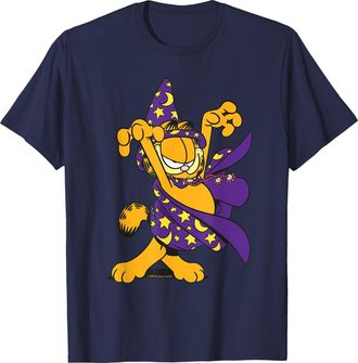 Garfield Halloween Hocus Pocus Trick Treat Zauberer Cartoon T-Shirt