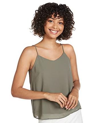 Only NOS Onlmoon SL Top Noos WVN, D&eacute;bardeur Femme, Vert (Kalamata Kalamata), 36 (Taille Fabricant: 34.0)