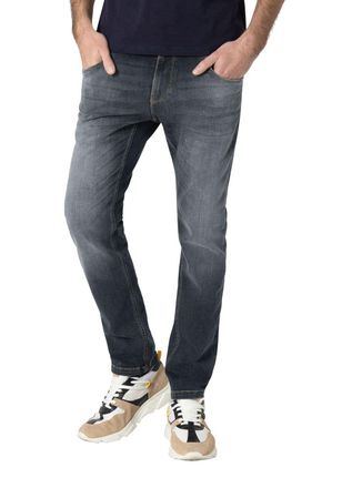 Timezone Herren Jeans Slim SCOTTTZ - Slim Fit - Grau - Navy Grey Wash W29-W38, Gr&ouml;&szlig;e:30W / 32L, Farbe:Navy Grey Wash 30050