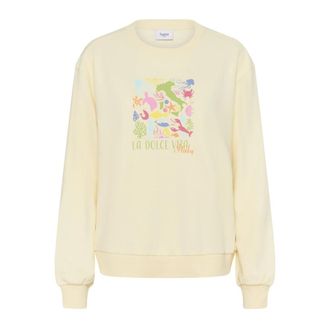 Saint Tropez Babys Breath Sweatshirt mit Besticktem Motiv - - Sweatshirts & Hoodies - Damen - Gelb - M