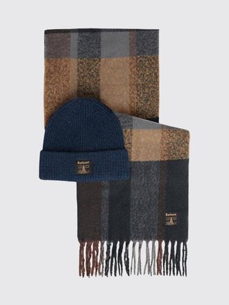 Barbour Zweiteiliges Set von aus Wollmischung mit Tartan-Beanie und Schal