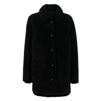 Stand Studio Vernon einreihiger- lang&auml;rmliger Mantel - - Coats - Damen - Schwarzk - S