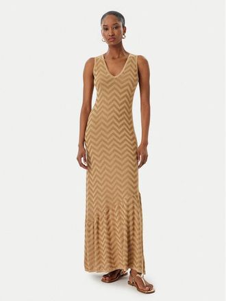 Lola Casademunt Strickkleid MS2616040 Beige Slim Fit
