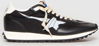 Golden Goose Baskets Running Marathon Cuir Noir