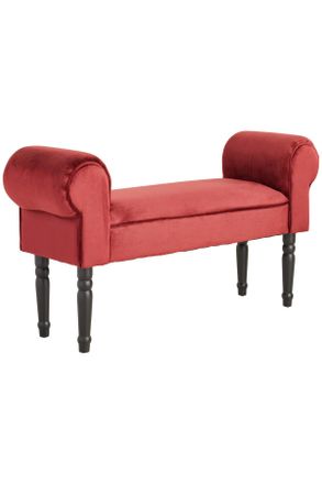 Xora Hocker, Schwarz, Weinrot, Holz, Textil, Kiefer, massiv, 100x54x30 cm, Stoffauswahl, Wohnzimmer, Hocker, Sitzhocker