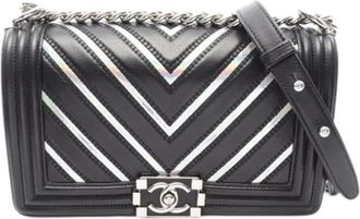Chanel Sac bandouli&egrave;re vintage doccasion - Femme - Pre-owned - Noir - Taille: ONE Size