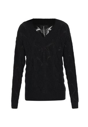 Faina Pullover Frauen Schwarz