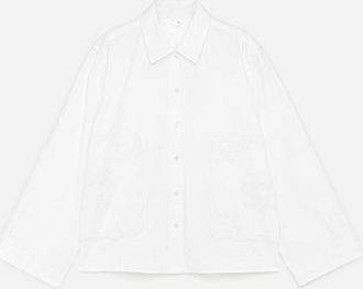 Arket Hemd Mit Stickerei -Weiß