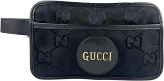Gucci unisex, Pre-owned, Noir, Taille: ONE Size Sac Banane en Nylon Pre-owned