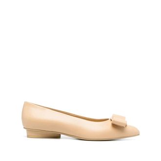 Ferragamo Femme, Chaussures, Beige, Taille: 40 1/2 EU Viva Ballerina Chaussures