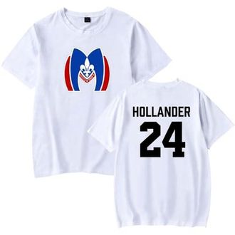 Generic T-shirt unisexe &agrave; manches courtes et col rond HeatRivalry Merch Hockey, blanc, 4XL