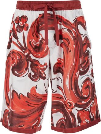 Dolce & Gabbana Homme, Shorts, Rouge, Taille: L Bermuda Vanity Dolce & Gabbana