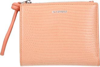 Jil Sander Femmes Portefeuilles Cuir Rose/P&ecirc;che