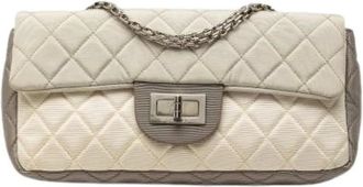 Chanel Pre-owned East West Flap - Femme - Pre-owned - Blanc - Taille: ONE Size