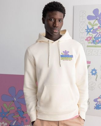 Faguo Sweat &agrave; capuche imprim&eacute; &eacute;cru
