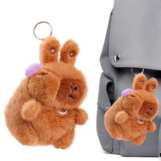 Generico Capibara Peluche Porte-cl&eacute;s | Charm en forme de pour sac | Animaux en peluche Porte-cl&eacute;s, pour adultes et, sac &agrave; dos, voyage, sacs, f&ecirc;te, san, anniver