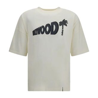 Palm Angels Sunset Blvd Palm Loose Tee - - Tops - Herren - Wei&szlig; - M