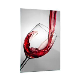 Arttor Bilder auf Glas Trinken glas wein Glasbild 50x70cm Wandbilder Dekoration Wohnzimmer Schlafzimmer Küche Deko Klein Wanddeko Bild im Glas Wand Kunstdruc
