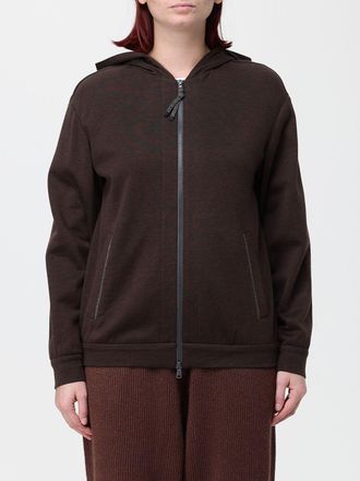 Brunello Cucinelli Baumwoll-Kapuzenjacke mit Rei&szlig;verschluss und Monili