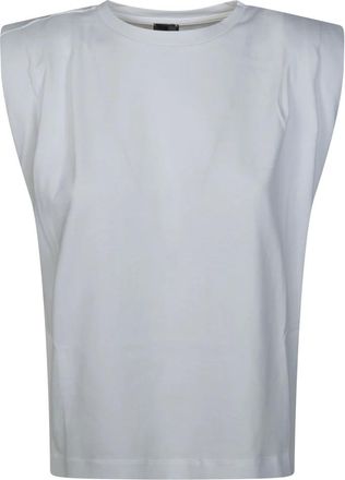 Pinko Pinko, Femme, Tops, Blanc, Taille: 38 FR Myranda Maglia Jersone