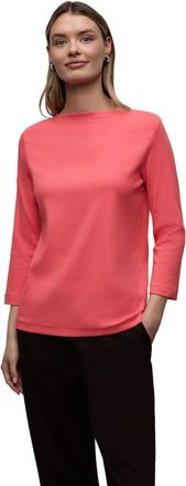 Street One Shirt in Rippstruktur Striking Coral 46