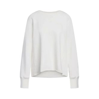 Dondup Femme, Sweatshirts et sweats &agrave; capuche, Blanc, Taille: 36 FR Felpa F518 SweaT-shirt