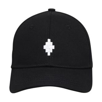 Marcelo Burlon unisex, Accessoires, Noir, Taille: ONE Size Casquette de baseball crois&eacute;e avec logo brod&eacute;