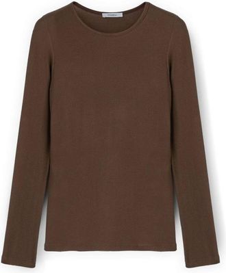 Motivi Femme, Tops, Brun, Taille: 36 FR Sous-pull m&eacute;lang&eacute; cachemire