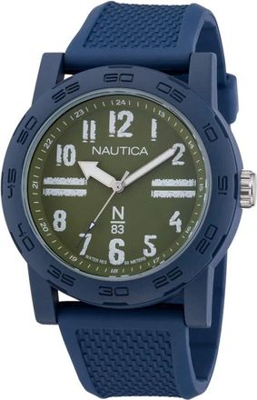 Nautica Homme, Accessoires, Bleu, Taille: ONE Size Montre analogique en c&eacute;ramique