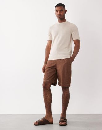 Paul Smith Regular-Fit-Shorts in Braun