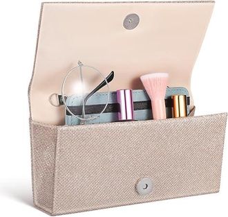 Minkissy sac &agrave; paillettes Embrayage de f&ecirc;te Sac dembrayage scintillant Golden