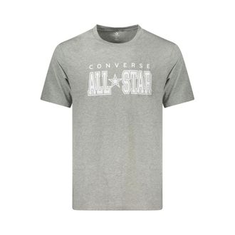 Converse Graues Baumwoll-Herren-T-Shirt