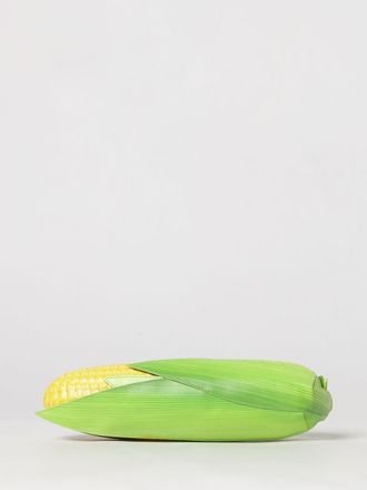 Moschino Pochette Corn Bag avec imprim&eacute; graphique et fermoir &agrave; pression