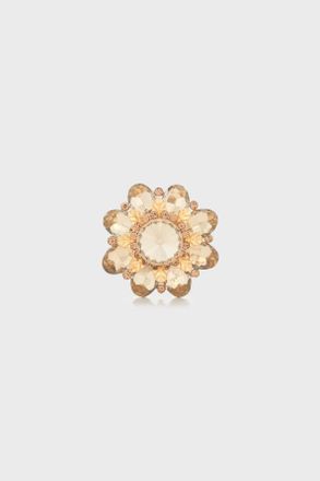 Gerard Darel Broche en pierres et strass - FLORA - Or