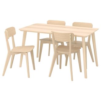 IKEA LISABO / LISABO Tisch und 4 Stühle