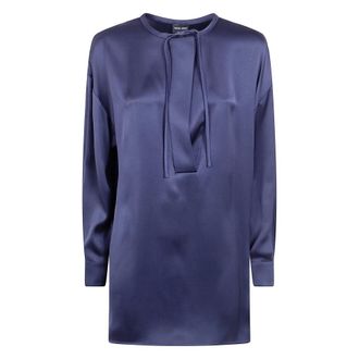 Giorgio Armani Damen, Blusen & Hemden, Blau, MGr&ouml;&szlig;e