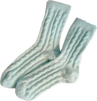 Generic Chaussettes de couchage &eacute;paisses en velours pour femme - Automne et hiver - Chaussettes de couchage dhiver pour int&eacute;rieur et ext&eacute;rieur - Chaussures as