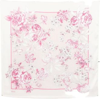 Liu Jo Femme, Accessoires, Rose, Taille: ONE Size Floral-print Scarf
