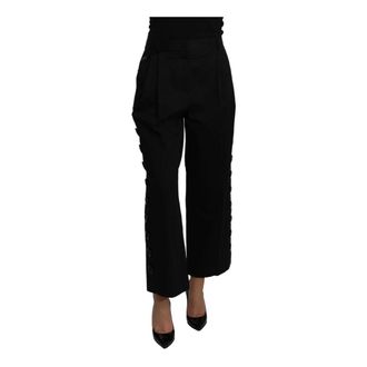 Dolce & Gabbana Cropped Hosen - - Trousers - Damen - Schwarzk - S