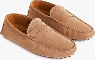 Bobbies Lewis-Wildleder-Loafer - Beige